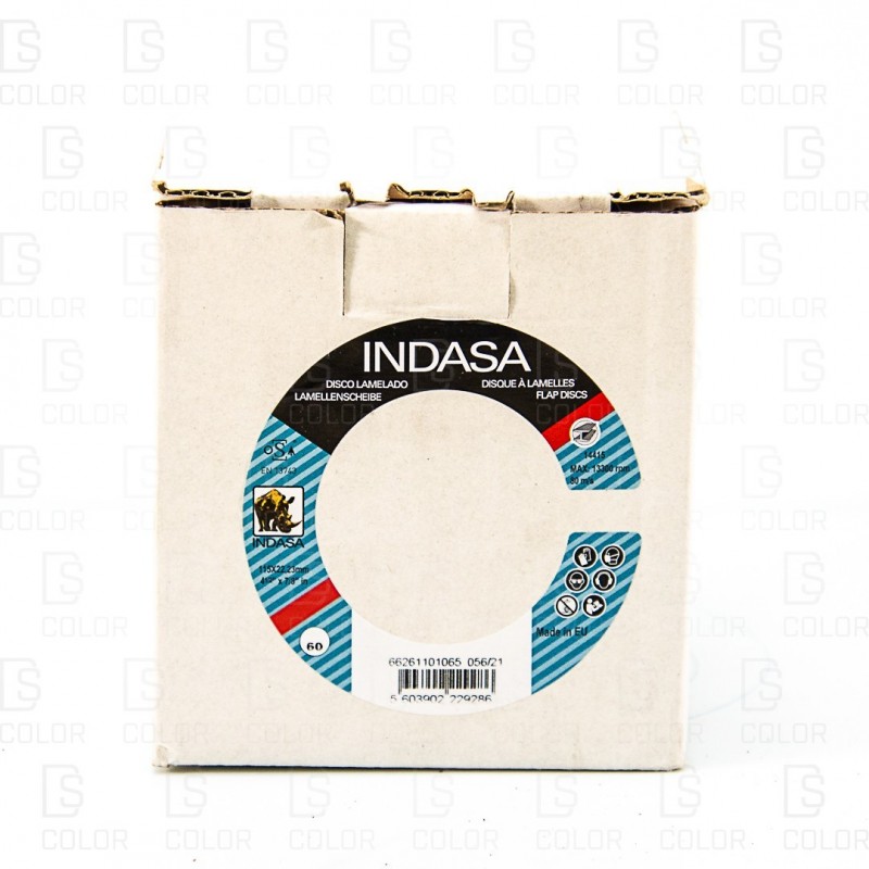INDASA SHEET DISC 115 x 22MM P60 (unit)