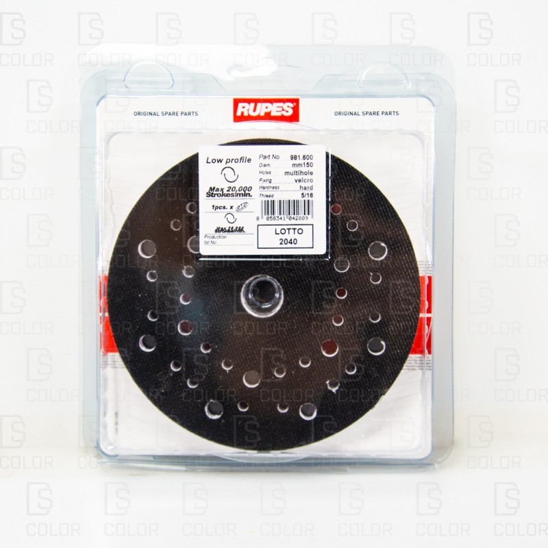 RUPES PLATO VELCRO SLIM 150 MM REF. 981600