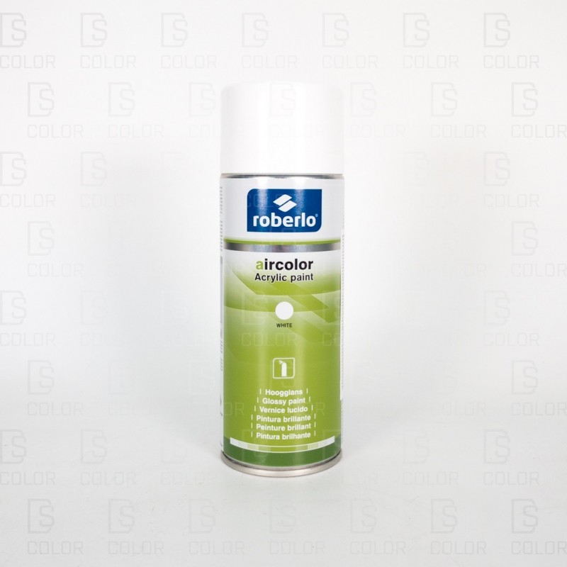 ROBERLO SPRAY AIRCOLOR PINTURA ACRILICA BLANCA 400ML